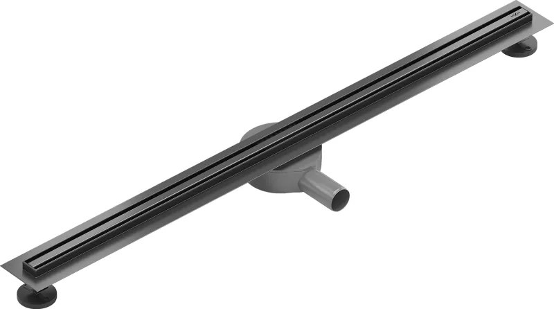 Mexen Flat 360° Slim sprchový žlab 80 cm, broušený grafit, 1E41080