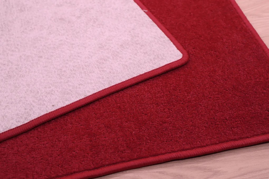 Vopi koberce Kusový koberec Eton červený 15 čtverec - 180x180 cm