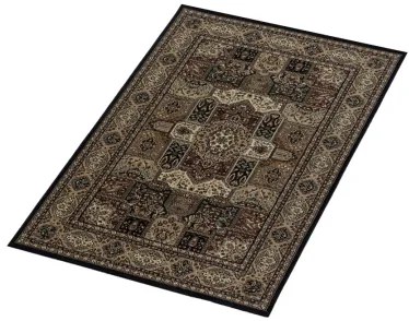 Koberce Breno Kusový koberec KASHMIR 2603 Black, Černá, Vícebarevné, 200 x 290 cm