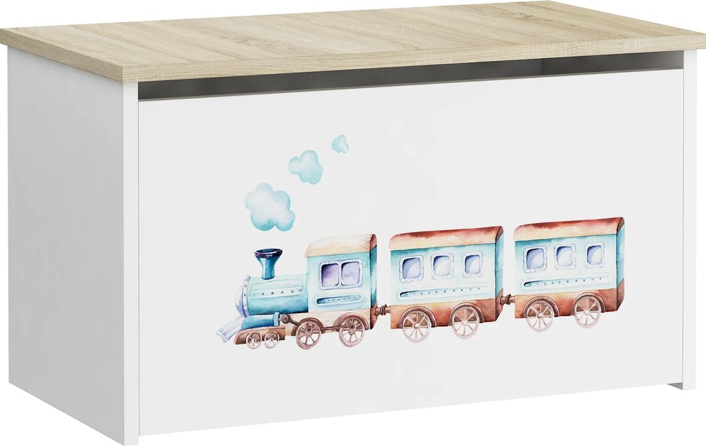 ADRK Furniture Truhla na hračky DARIA TB-Dar-W+S-RAIL-n-O055