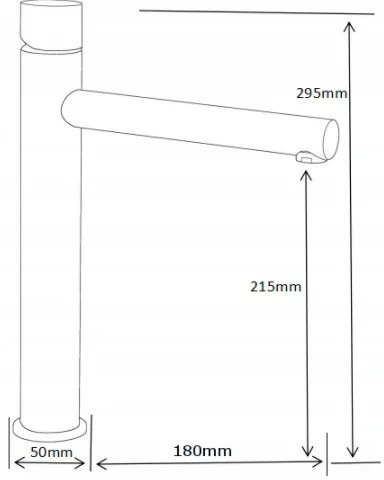 Mexen ELBA One - VYSOKÁ BATERIE UMYVADLOVÁ, Bílá, 74111-20