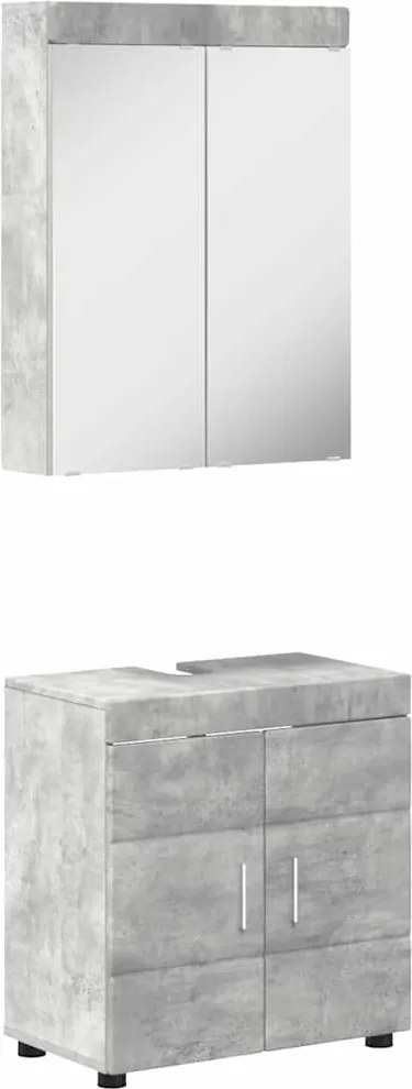 Sada koupelnového nábytku TULUM 2 ks Betonově šedá 3398017