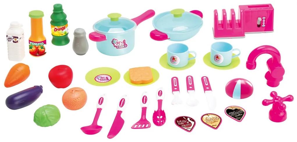 BABY MIX Dětská kuchyňka Baby Mix malý šéfkuchař růžová