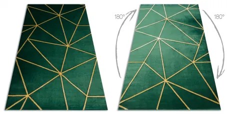 koberec EMERALD výhradní 1013 glamour, stylový geometrický lahvově ze velikost 160x220 cm | krásné koberce cz