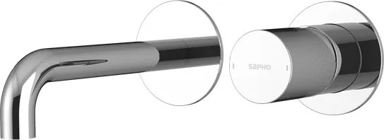 Sapho Sapho, ULTRATAP 2-prvková podomítková umyvadlová baterie, hubice 20cm, chrom, UT018T