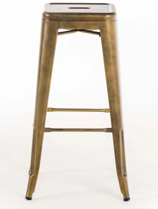 Bhm germany Barová židle Josh (SET 2 ks), zlatá