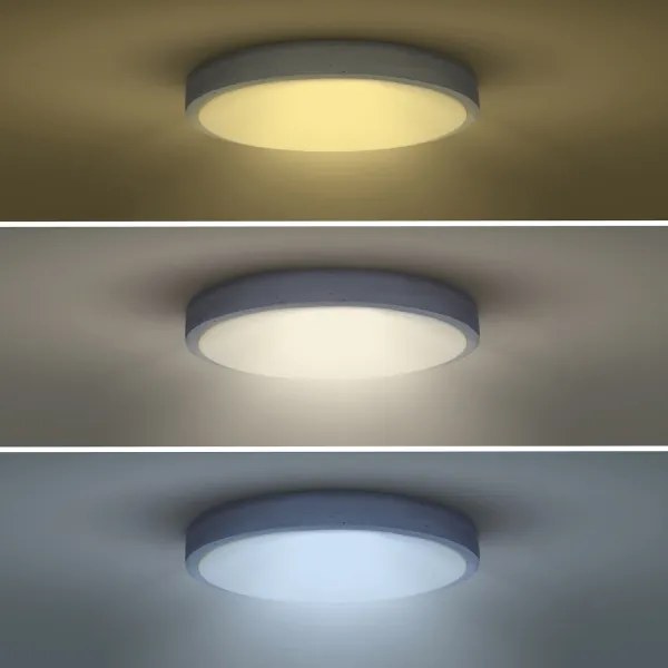 Solight WO8001 - LED Stmív. svítidlo GREY LED/48W/230V 3000-6500K pr. 38 cm + DO