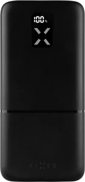 FIXED Zen 30 powerbanka s LCD a PD (Power Delivery), 20W, 30 000 mAh, černá