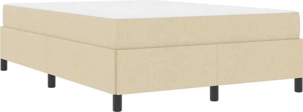 Postel s boxspringem Krémová 160 x 200 cm textil 3398876