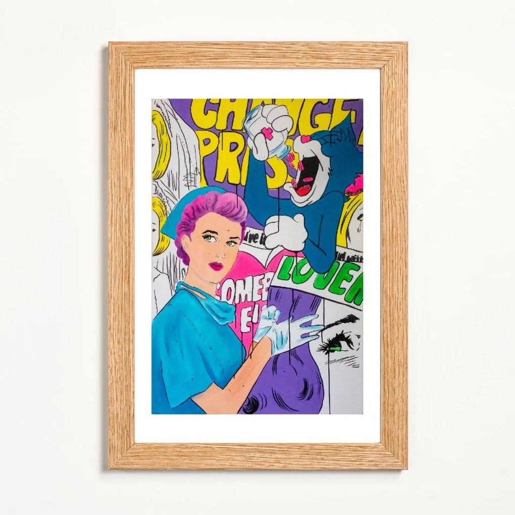 Vendula Veselá | Wona Wena Vendula Veselá | Newspaper Rám: Černý, Velikost: 40 x 30 cm