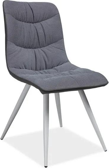 Casarredo Jídelní čalouněná židle EVITA šedá