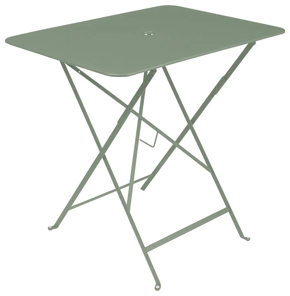 OnaDnes -20% Kaktusově zelený kovový skládací stůl Fermob Bistro 57 x 77 cm