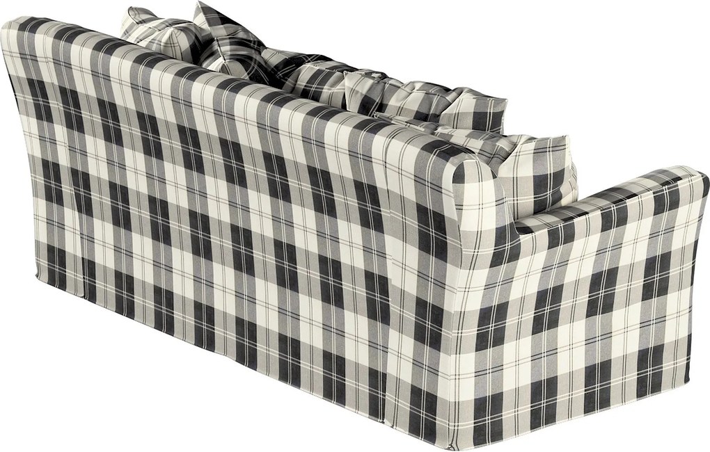 Potah na pohovku IKEA  Tomelilla rozkládací barva černá látka pletený vzor, vzorované
