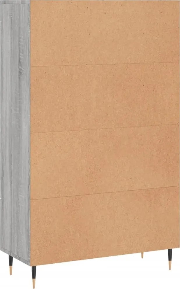 vidaXL Skříň highboard 69,5 x 31 x 115 cm kompozitní dřevo [830306] Barva: hnědý dub