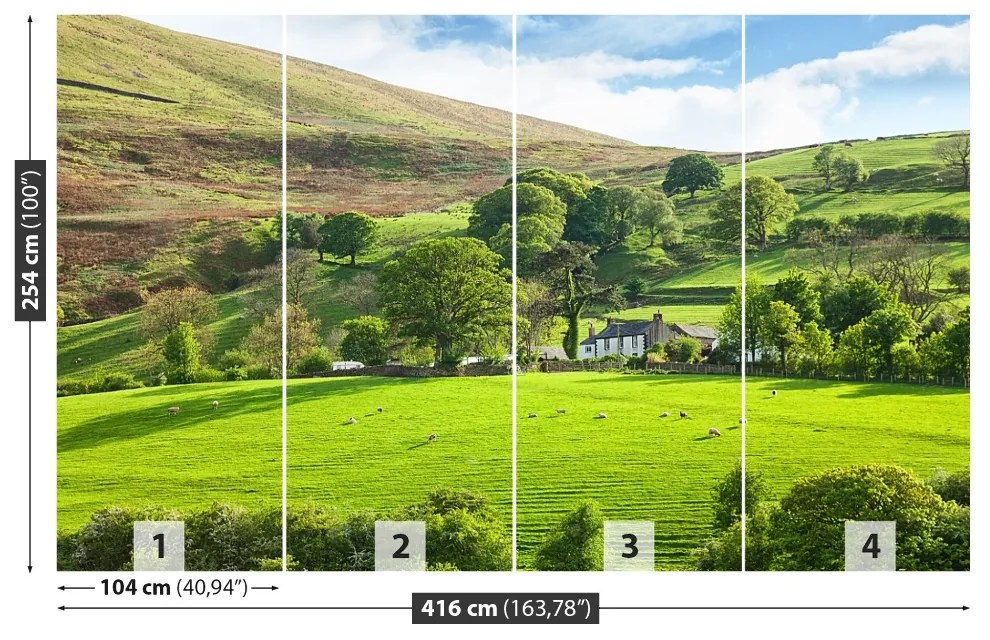 Fototapeta Jarní Cumbria 104x70