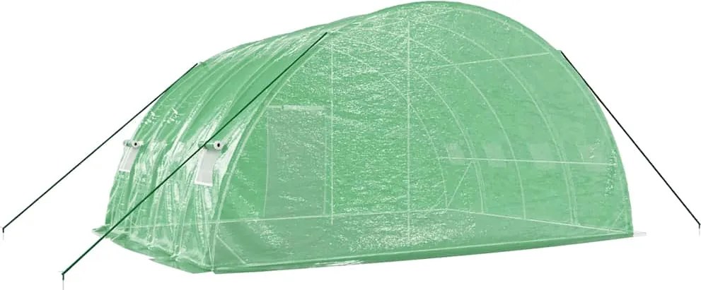 Skleník s ocelovým rámem zelený 24 m² 6x4x2,85 m 3188105