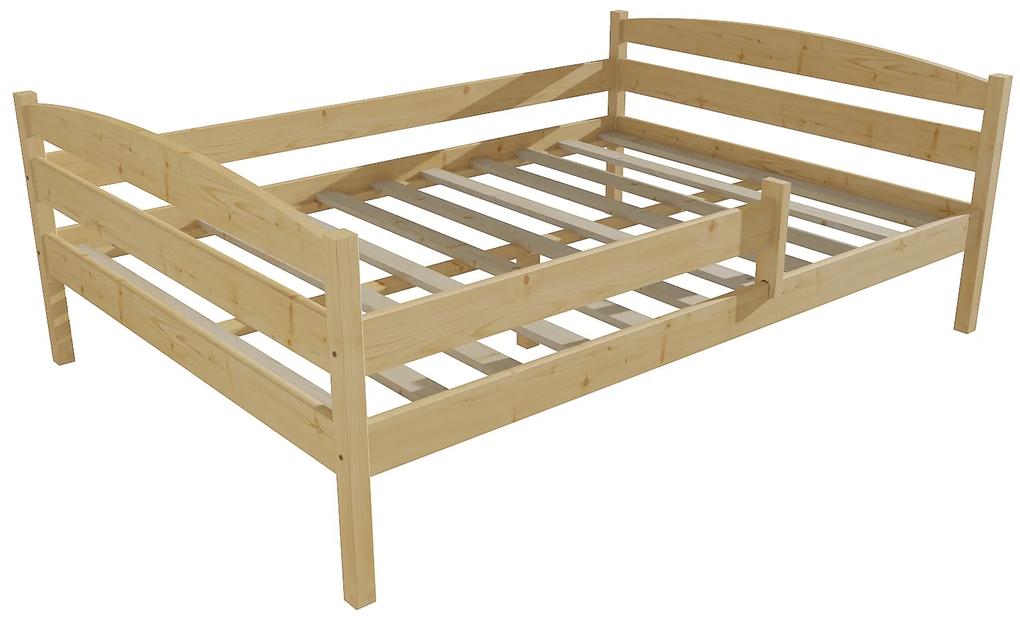 Vomaks Dětská postel DP 017 XL se zábranou Rozměr: 160 x 200 cm, Barva: barva bílá