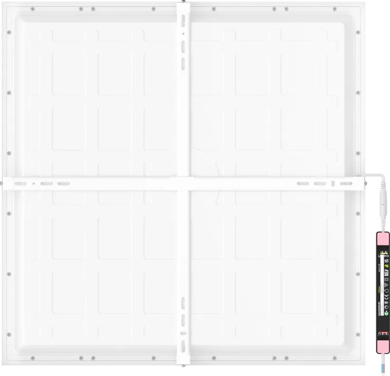 Mexen Brill-S, stropní LED panel 60×60 cm, 48 W, neutrální bílá 4000K, L206-060-060-4840-20