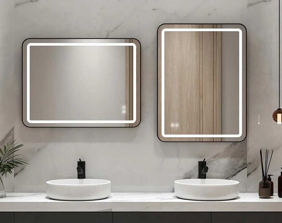 LED zrcadlo 60x80 cm