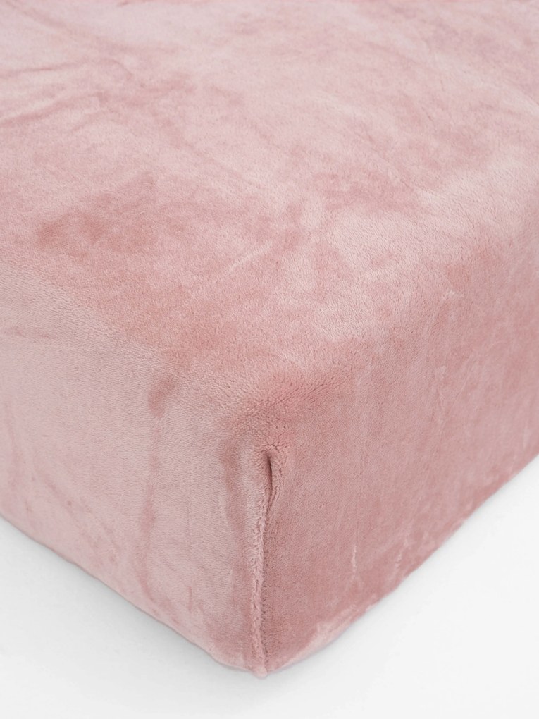 MK Lůžkoviny Prostěradlo mikroplyš Deluxe 90 x 200 cm - pudrové
