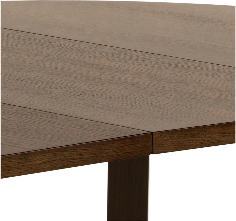Kulatý rozkládací jídelní stůl s přídavnou deskou v dekoru dubu ø 120 cm A-Line – Actona