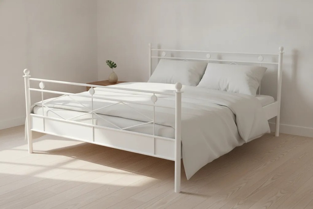 Nábytek ATIKA s.r.o. Kovová postel DARJA Barevne provedení: na přání dle RAL, Rozměr: 90 x 200 cm