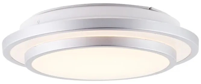 Brilliant HK18381S21 Stropní LED svítidlo LUCIANO stříbrné, průměr 28cm