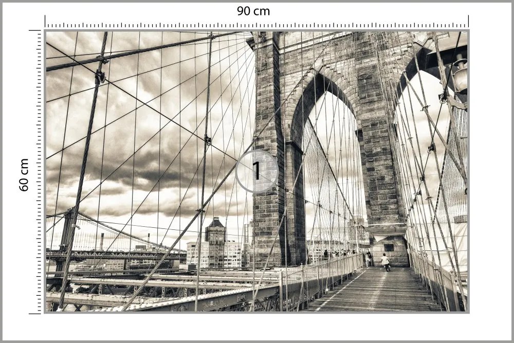 Fototapeta Brooklyn Bridge Ny Hladký vinyl 135x90