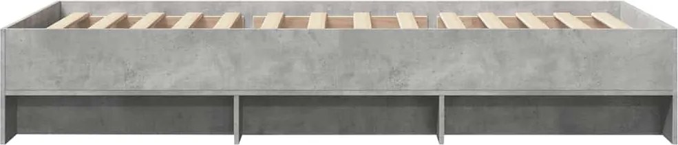 Rám postele šedý sonoma 90 x 200 cm kompozitní dřevo 3295679