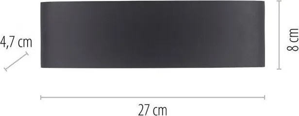 PN 9489-13 CARLO LED nástěnná lampa, 10 bodovek, antracit, venkovní a vnitřní, dekorativní 3000K - PAUL NEUHAUS