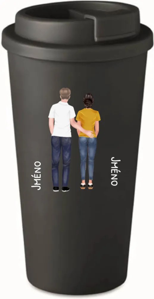 Personalizovaný cestovní termohrnek s párem