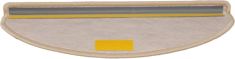 Samolepící nášlapy na schody vzhled sisal 15 ks 65x21x4 cm 326880