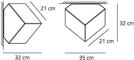 AR 1292010A Stropní / nástěnné svítidlo Edge 21 1x20W termoplast IP65 - ARTEMIDE