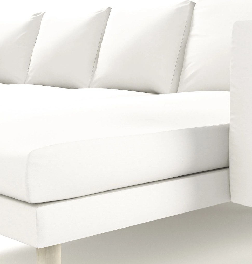 Potah na pohovku IKEA Norsborg 4-místná se šezlongem barva bílá
