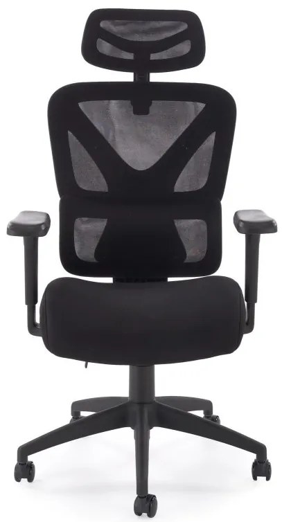 Kancelářská ergonomická židle ASTRAL — síť / látka, černá