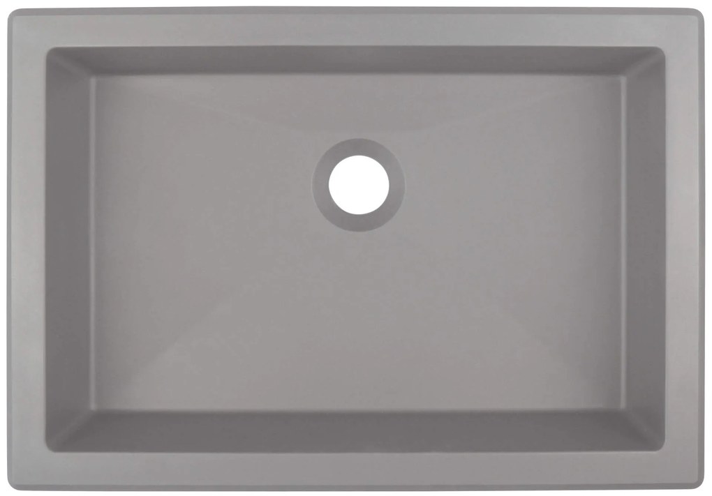Deante Correo, granitové umyvadlo 500x350x140 mm, šedá metalíza, DEA-CQR_SU5U