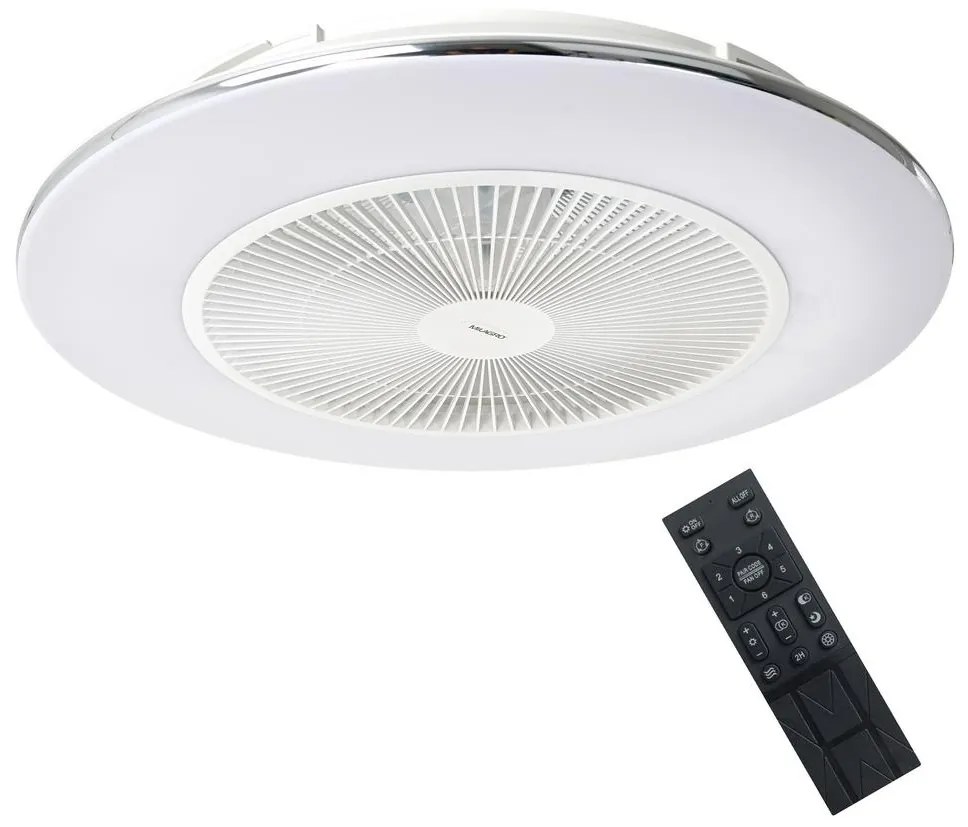 Brilagi Brilagi - LED Stmívatelné svítidlo s ventilátorem AURA LED/38W/230V bílá + DO BG0374