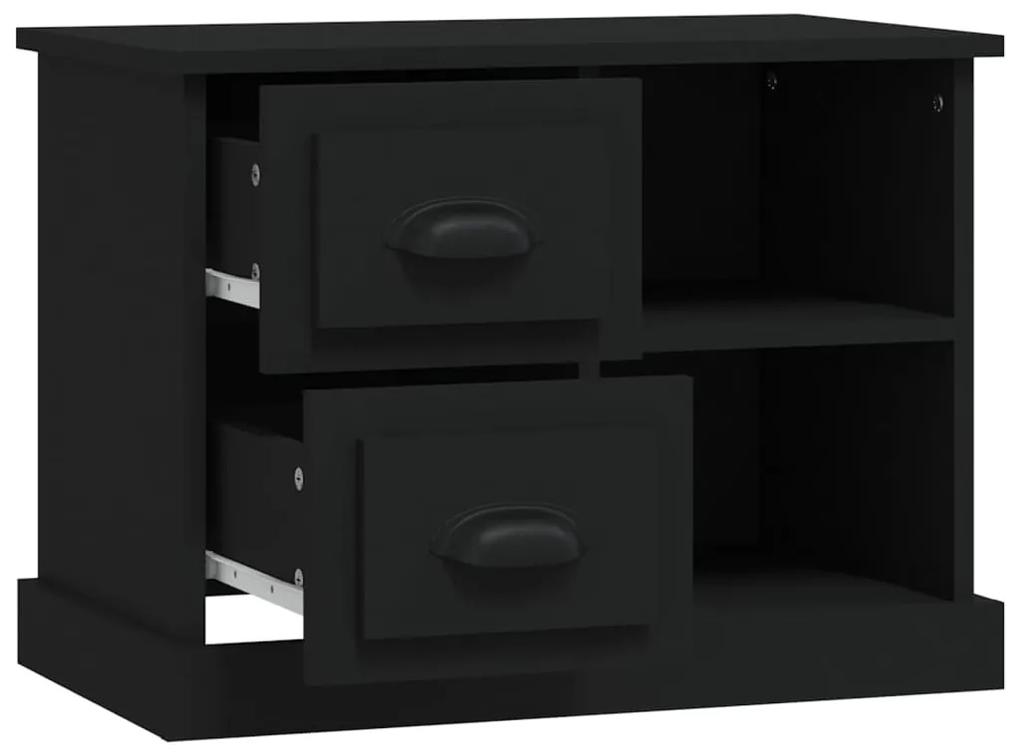 Noční stolek černý 60 x 35,5 x 45 cm - Default Title