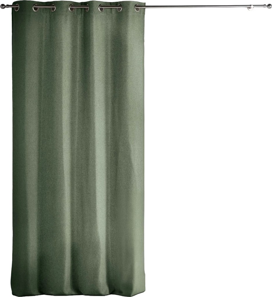 Záclona na průvlecích CHAMBRAY CHINEA CEDRE, 135 x 240 cm, zatemňující