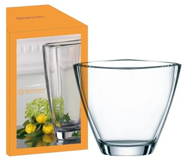 Váza z křišťálového skla Nachtmann Carré, výška 18,8 cm