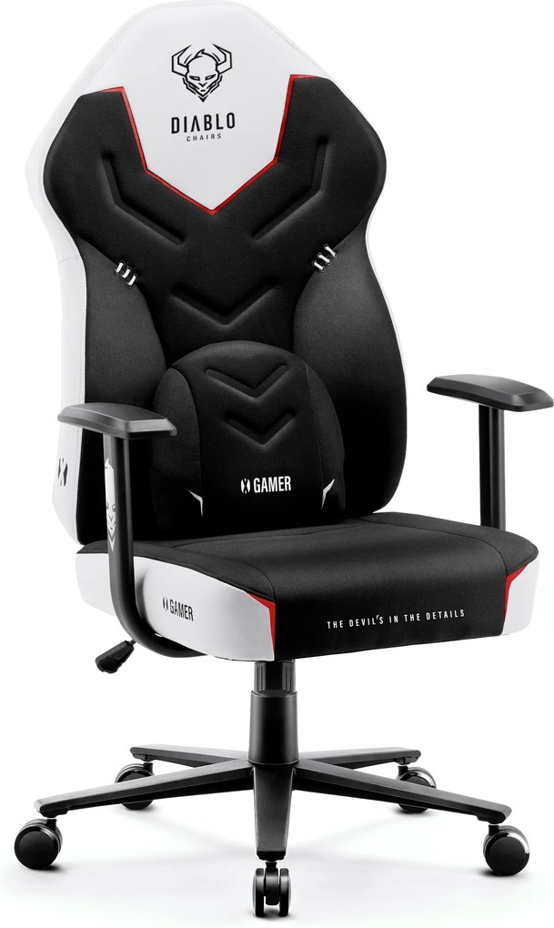 Herní židle Diablo X-Gamer 2.0 Normal Size: černo-bílá Diablochairs