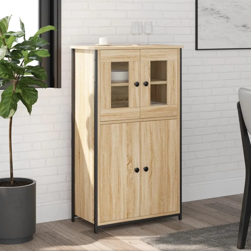 Skříň highboard dub sonoma 62 x 32 x 106,5 cm kompozitní dřevo