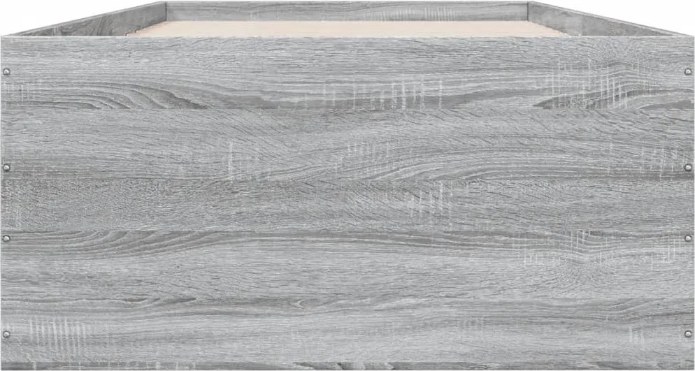 Rám postele šedý sonoma 90 x 190 cm kompozitní dřevo 3280977