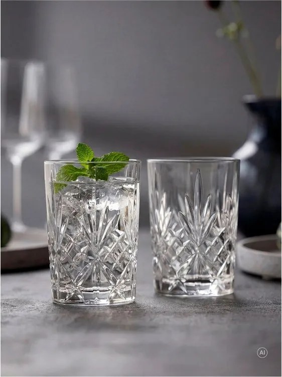 Křišťálové sklenice v sadě 6 ks 250 ml Melodia – Lyngby Glas