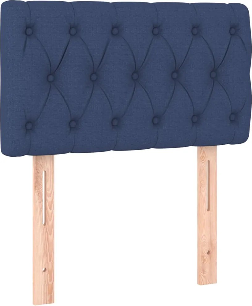 Box spring postel s matrací modrá 80x200 cm textil 3140815