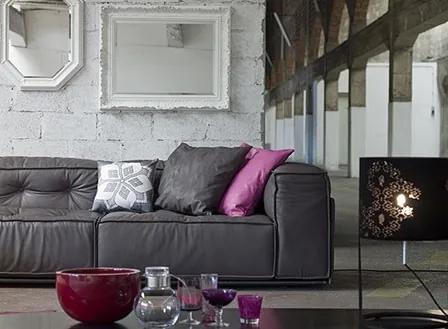 Glamour sofa kůže - klasický styl