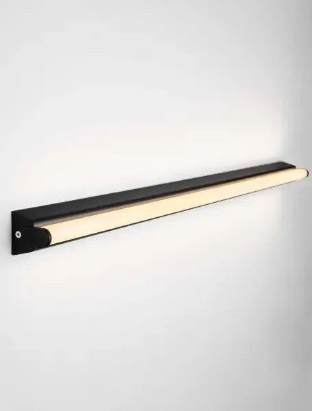 LED černé nástěnné svítidlo Endo 26W