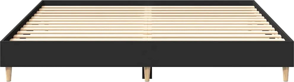 Rám postele bez matrace černý 180x200cm Dřevěné konstrukce 3329022