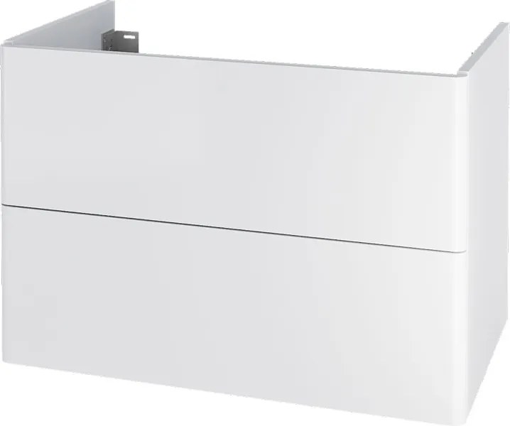 Mereo, Mereo Siena, koupelnová skříňka 80 cm, bílá lesk, MER-CN411S