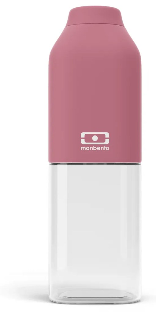 Láhev na vodu MonBento Positive M Pink Blush | bordo